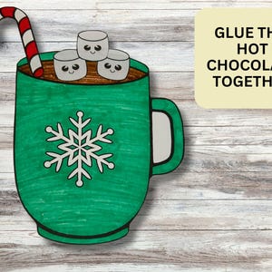 Hot Chocolate Craft for Kids, Printable Winter Craft for Kids, Hot ...