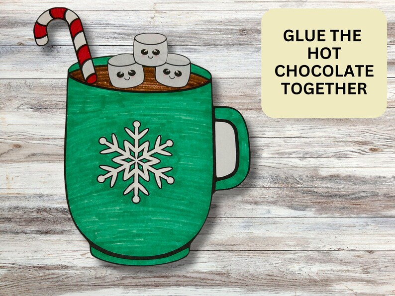 Hot Chocolate Craft for Kids: Winter Classroom Activity for Preschool ...