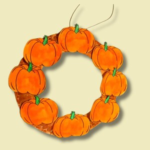 Pumpkin Crafts for Kids, Printable Fall Crafts for Kids, Fall Coloring ...
