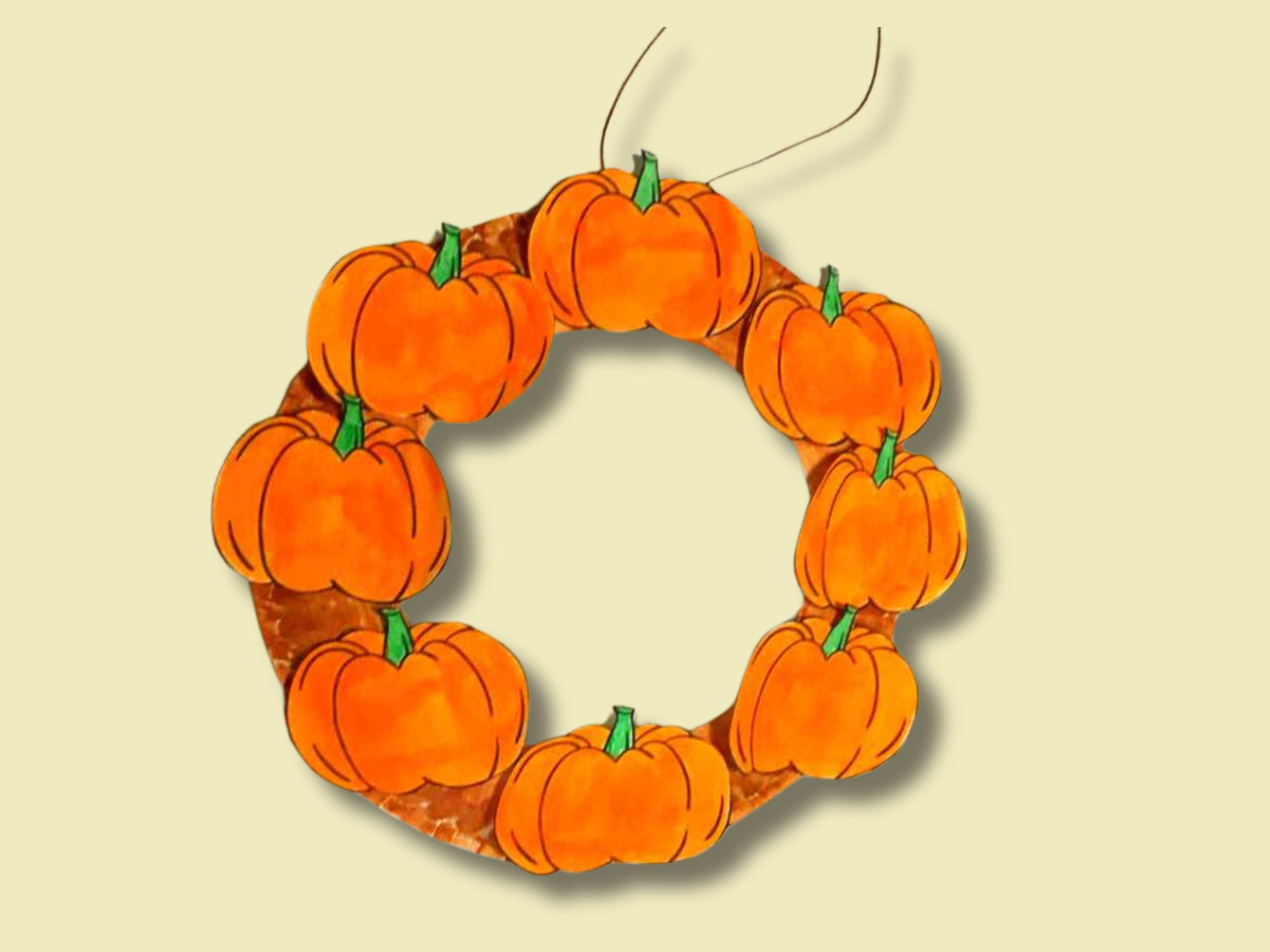 Pumpkin Crafts for Kids, Printable Fall Crafts for Kids, Fall Coloring ...