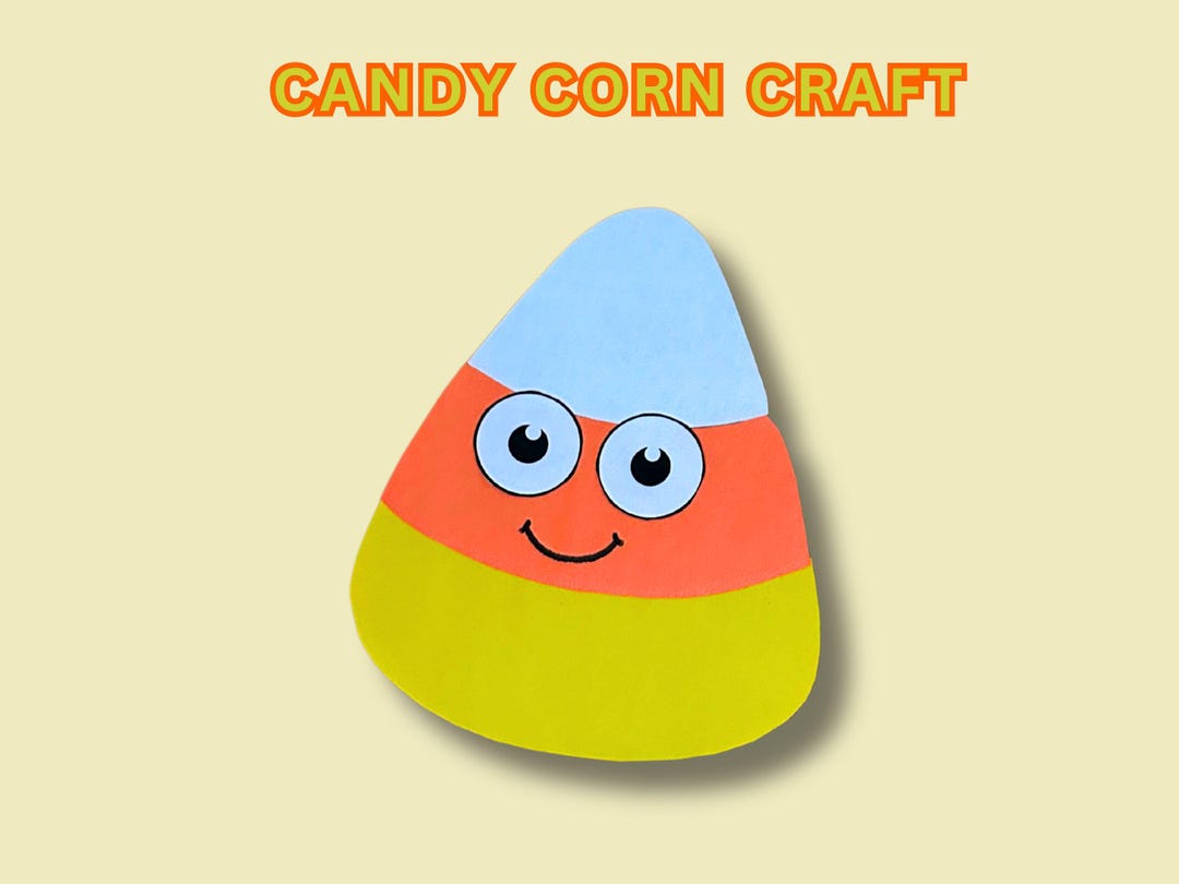 Candy Corn Craft for Kids, Halloween Craft, Fall Craft, Thanksgiving ...
