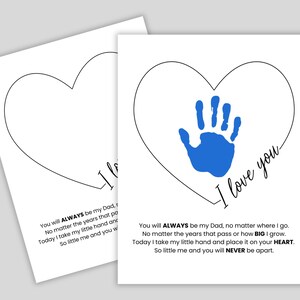 Father's Day Handprint Craft Printable, Father's Day Gift, Gift for Dad ...