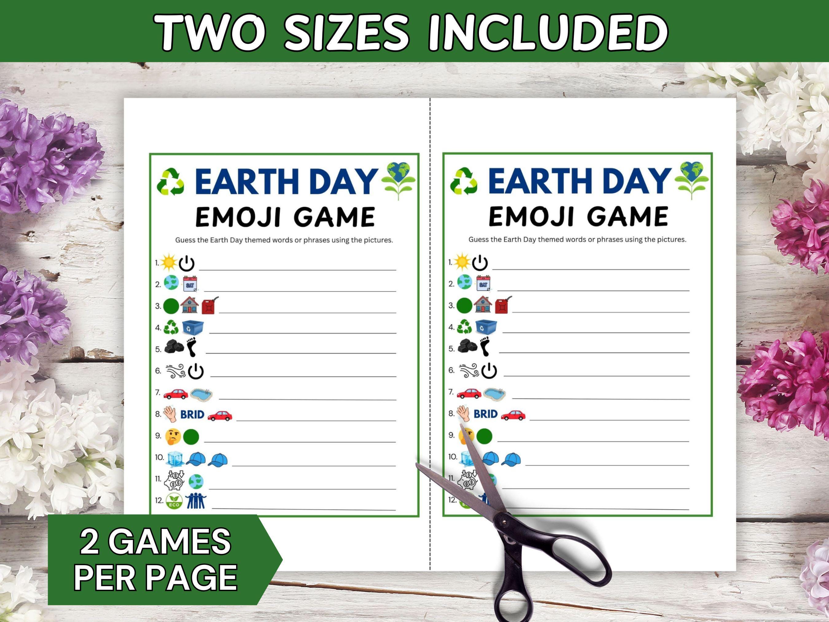 Earth Day Emoji Game Printable | Guess the Emoji Activity for Kids ...