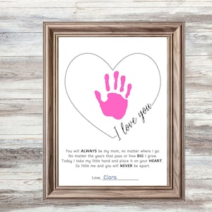 Mother's Day Handprint Craft, Handprint Art Craft for Mom, Mother's Day ...