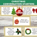 Christmas Conversation Starters, Printable Christmas Conversation ...