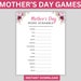 Mother's Day Game Bundle, Printable Mother's Day Games, Mother's Day ...