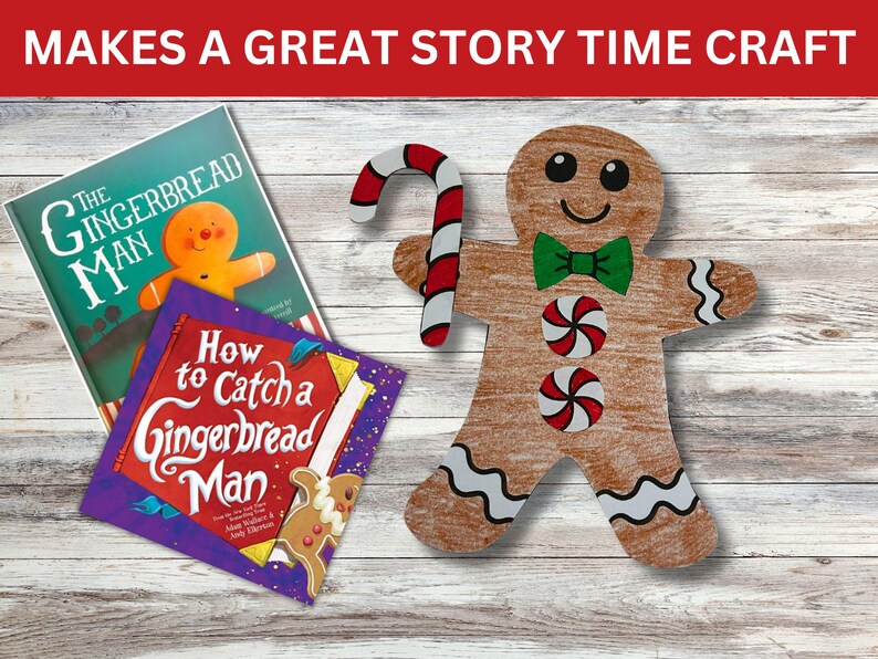 Gingerbread Man Craft for Kids, Printable Build a Gingerbread ...