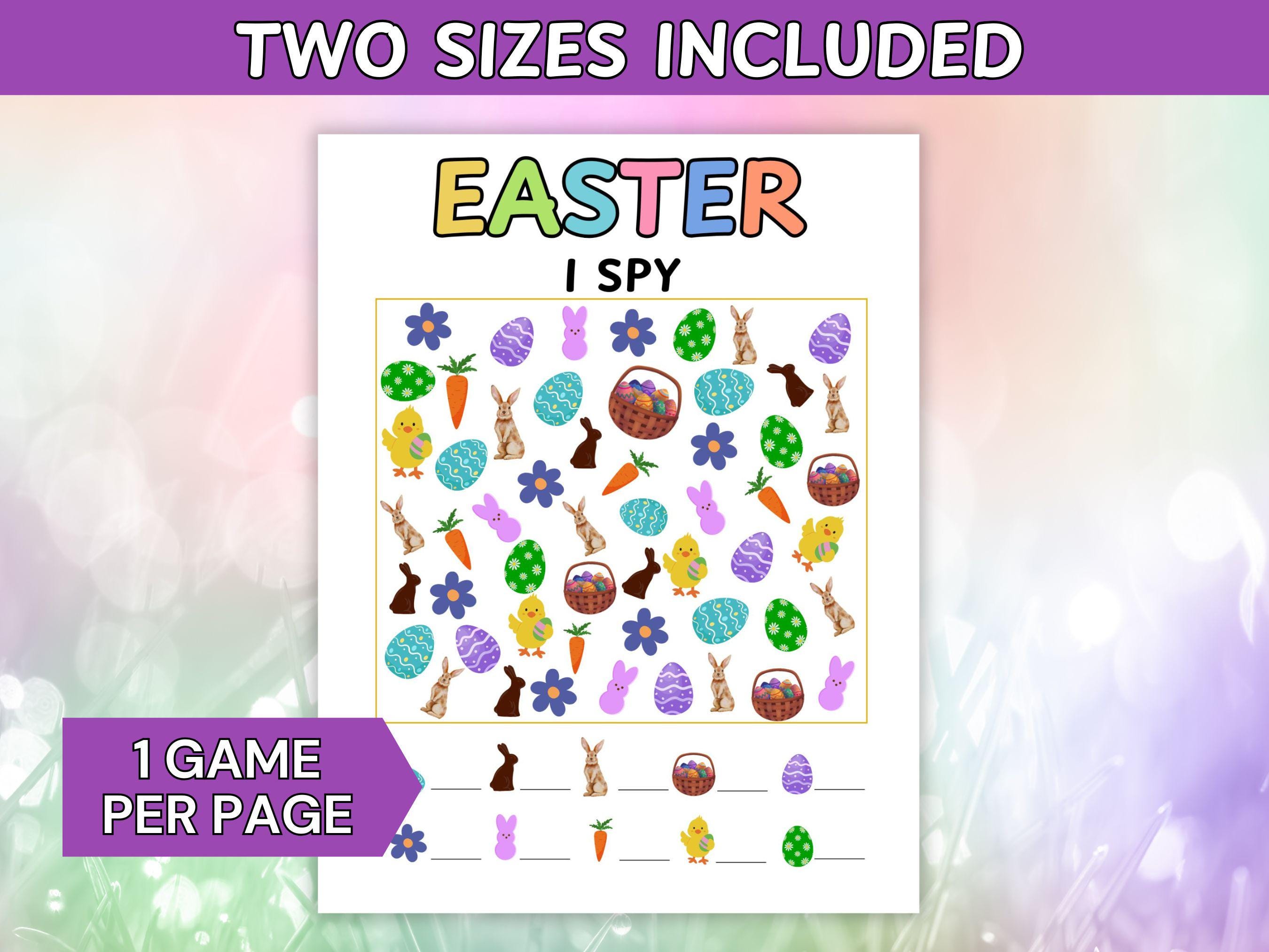 Easter I Spy Printable Game for Kids | Easter Activity Sheet ...