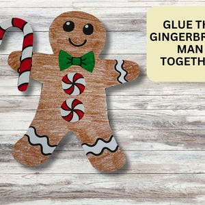 Printable Gingerbread Man Craft: Winter Coloring Activity (PDF) - Etsy