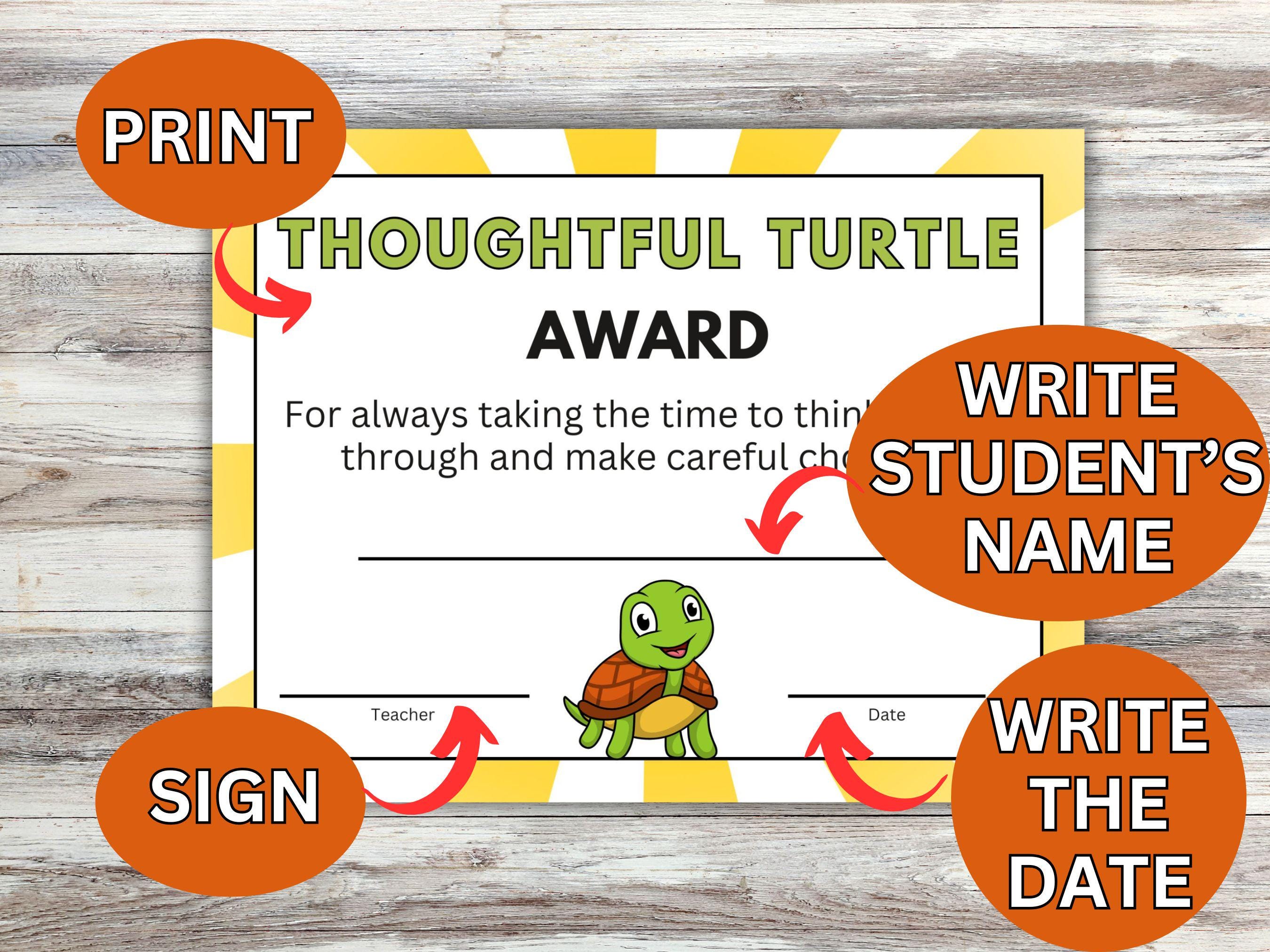PRINTABLE Student Award Certificates, Animal Themed Student Awards, End ...