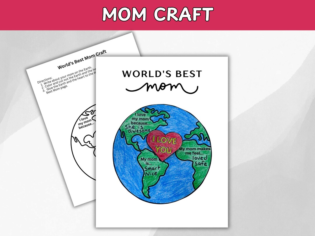 Mother's Day Craft, Mother's Day Gift, Gift for Mom, Mothers Day Craft ...
