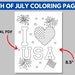 Fourth of July Coloring Pages 4th of July Coloring Sheets Patriotic ...