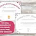World's Best Grandma Certificate, Grandparent's Day Gift, Mother's Day ...