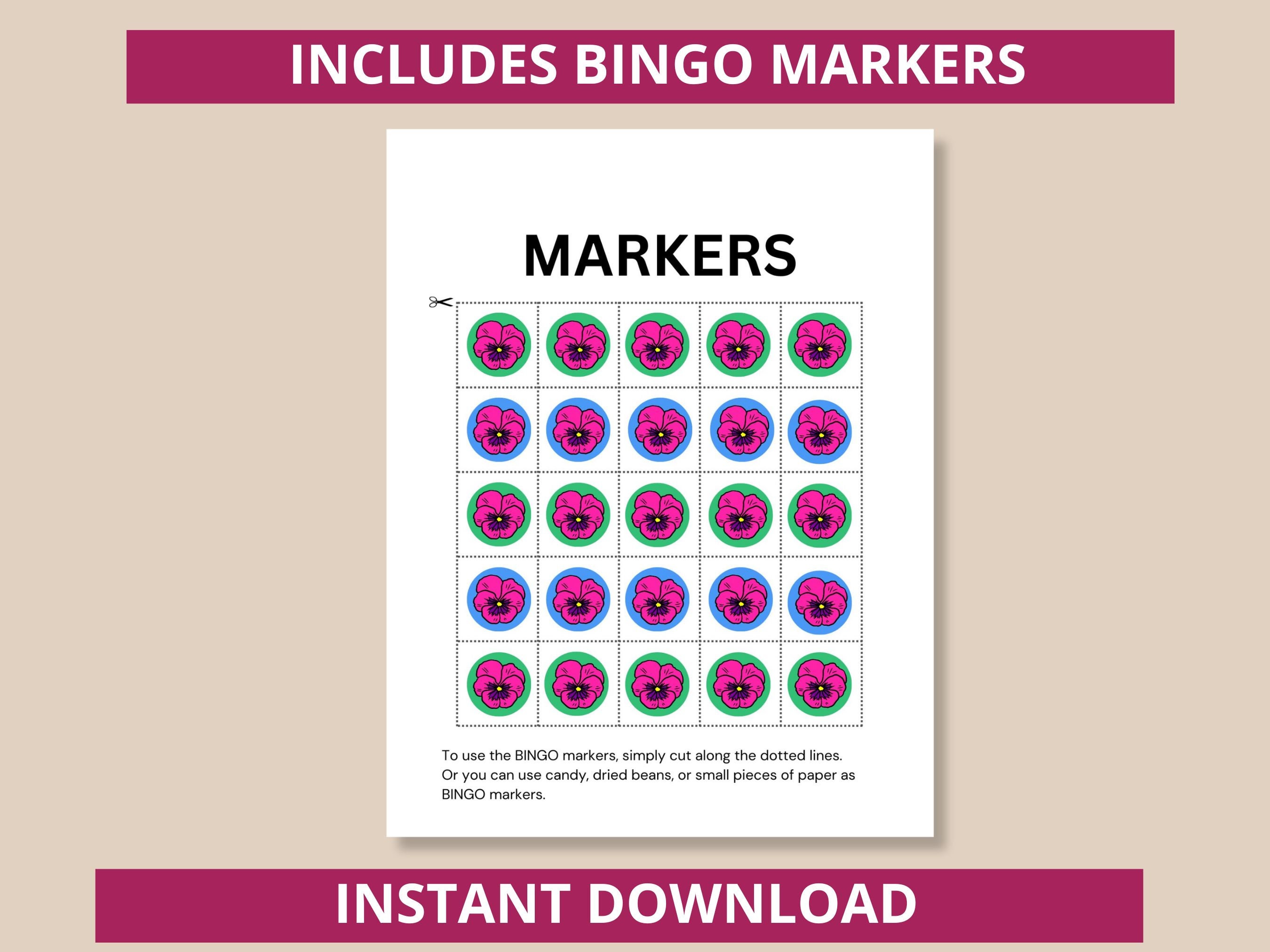 Spring Bingo Game Printable Springtime Bingo, Easter Bingo, 30 Spring ...