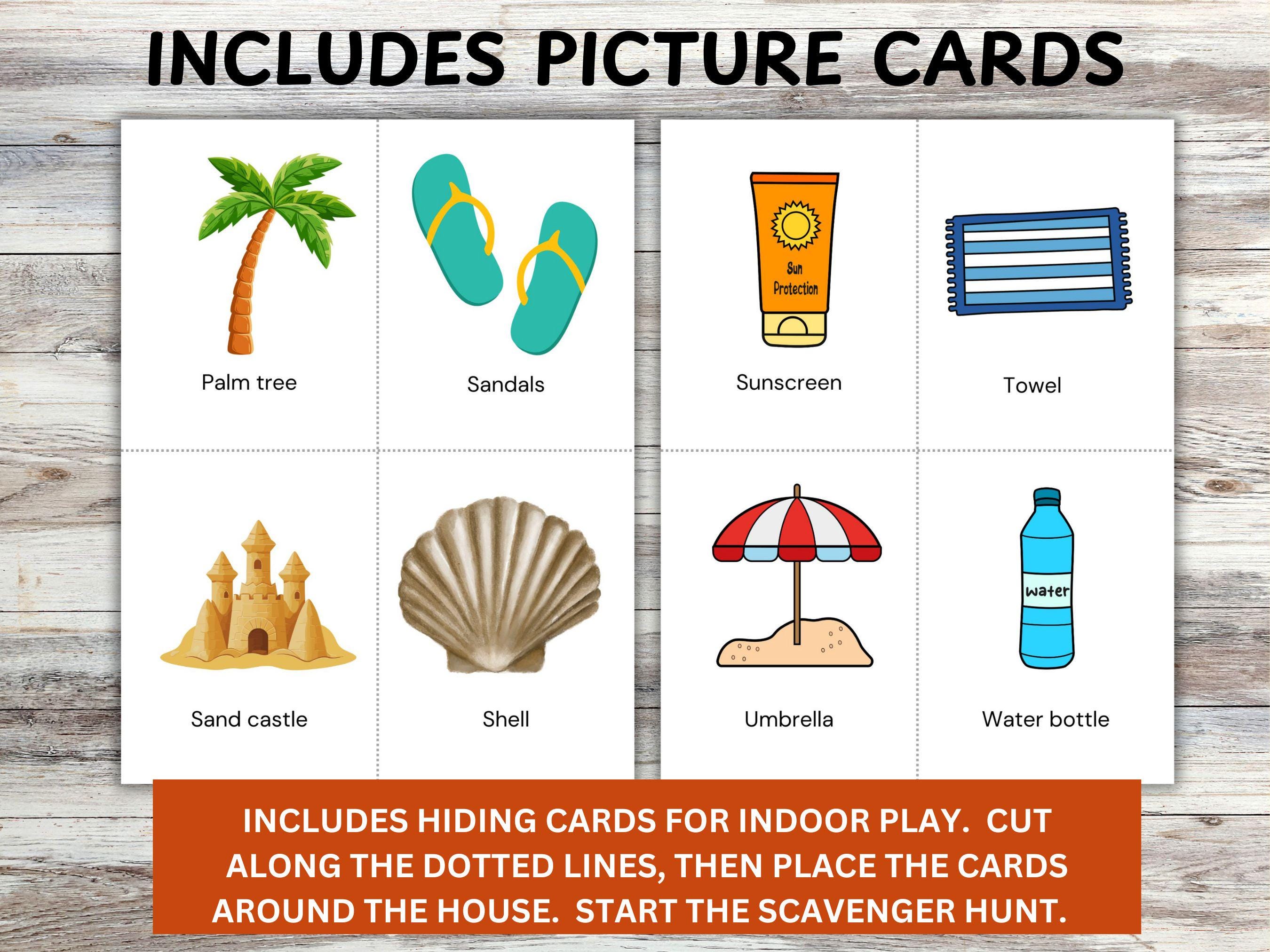 Beach Scavenger Hunt for Kids: Printable Summer Activity (digital ...