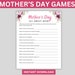 Mother's Day Game Bundle, Printable Mother's Day Games, Mother's Day ...
