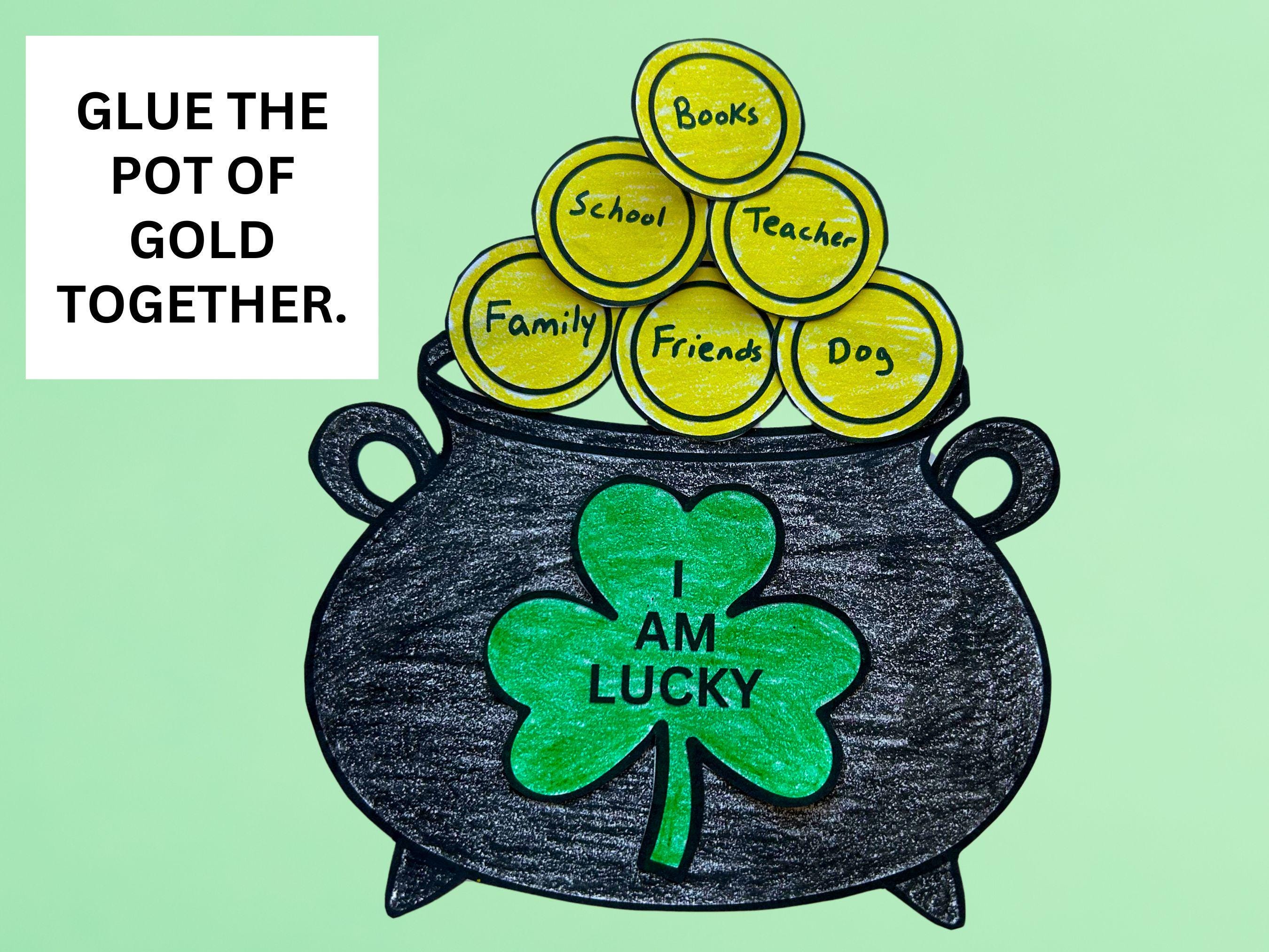 Pot of Gold Craft: St. Patrick's Day Gratitude Activity (PDF) - Etsy