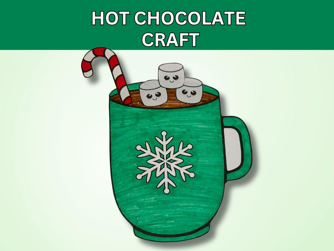 Hot Chocolate Craft for Kids: Winter Classroom Activity for Preschool ...