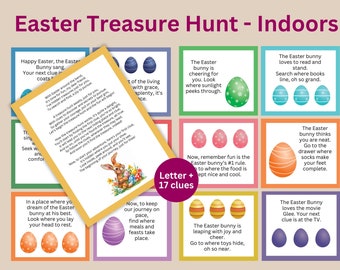 Indoor Easter Scavenger Hunt Kids Scavenger Hunt Easter Game for Kids ...