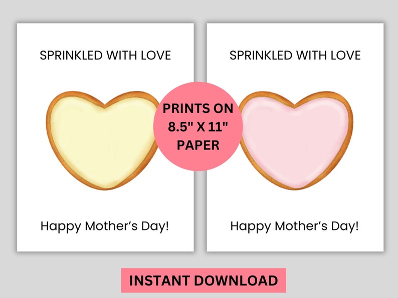 Mother's Day Fingerprint Craft Printable, Mother's Day Gift, Mother's ...