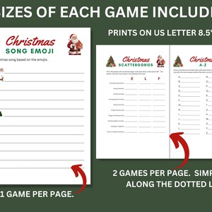 Christmas Game Bundle Printable Christmas Party Games Christmas Family ...