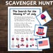 4th of July Outdoor Scavenger Hunt for Kids, Fourth of July Treasure ...