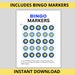 Summer Bingo Game: 30 Unique Cards, Classroom or Party (digital ...