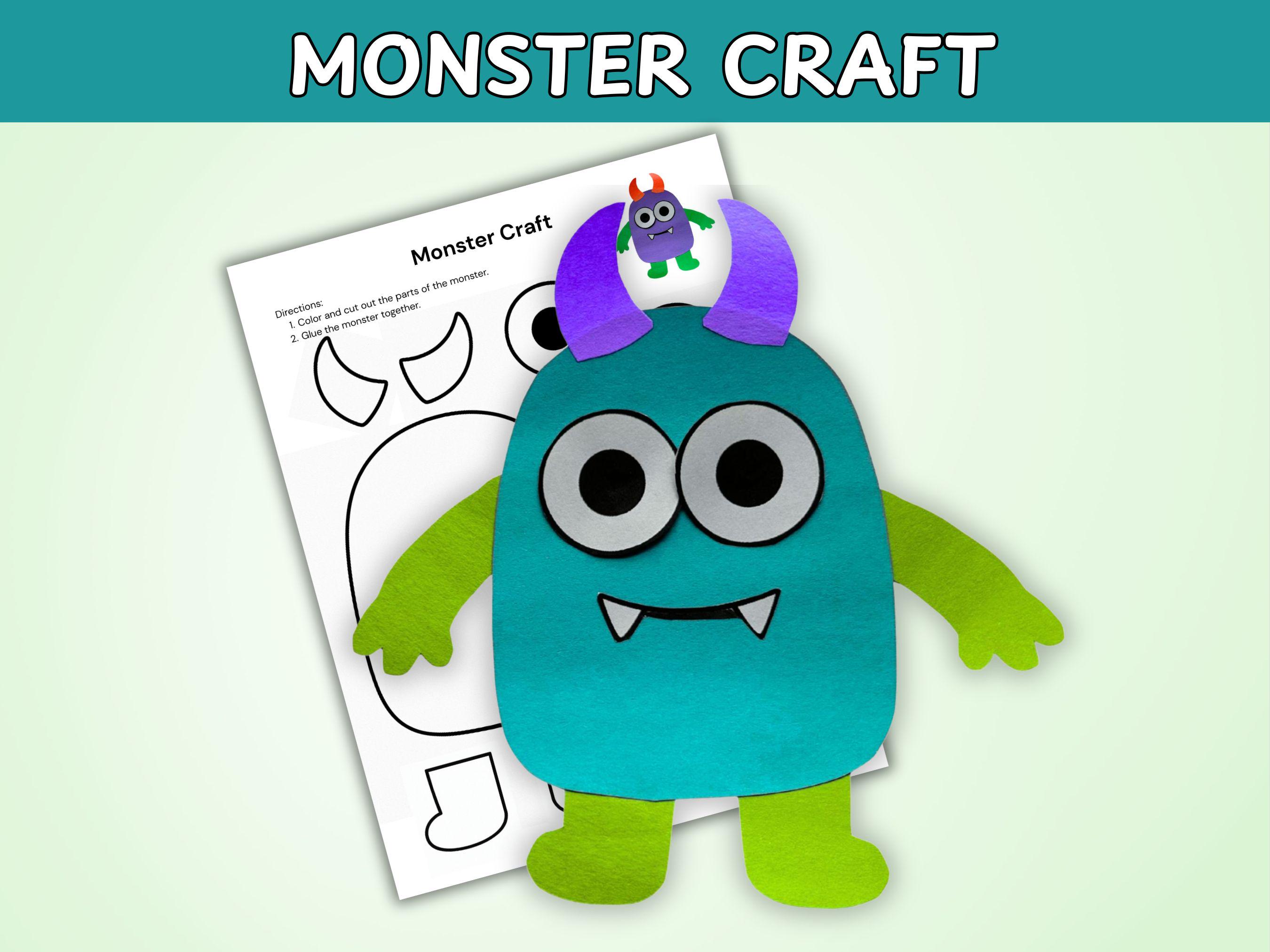 Monster Craft for Kids: Halloween Activity - Etsy