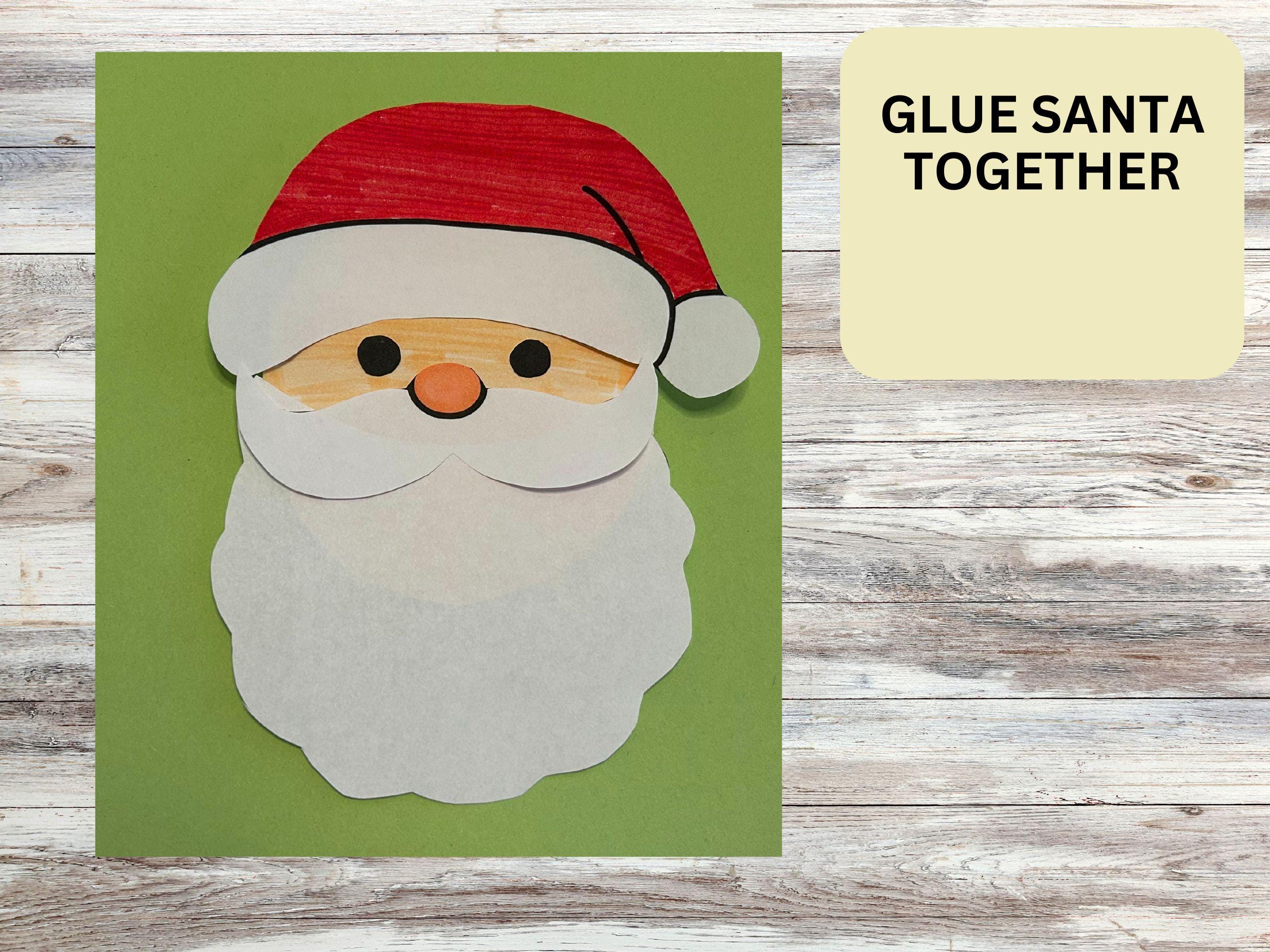 Santa Craft for Kids, Printable Christmas Craft, Santa Claus Craft ...