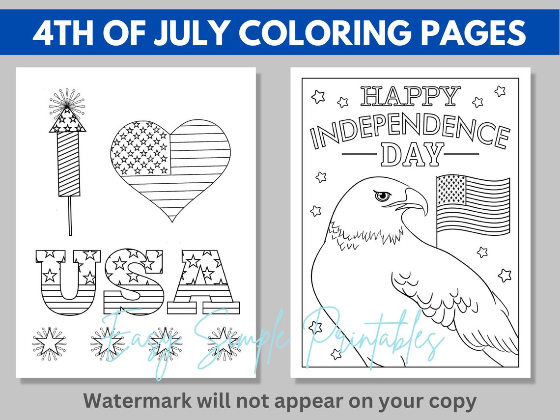 Fourth of July Coloring Pages 4th of July Coloring Sheets Patriotic ...