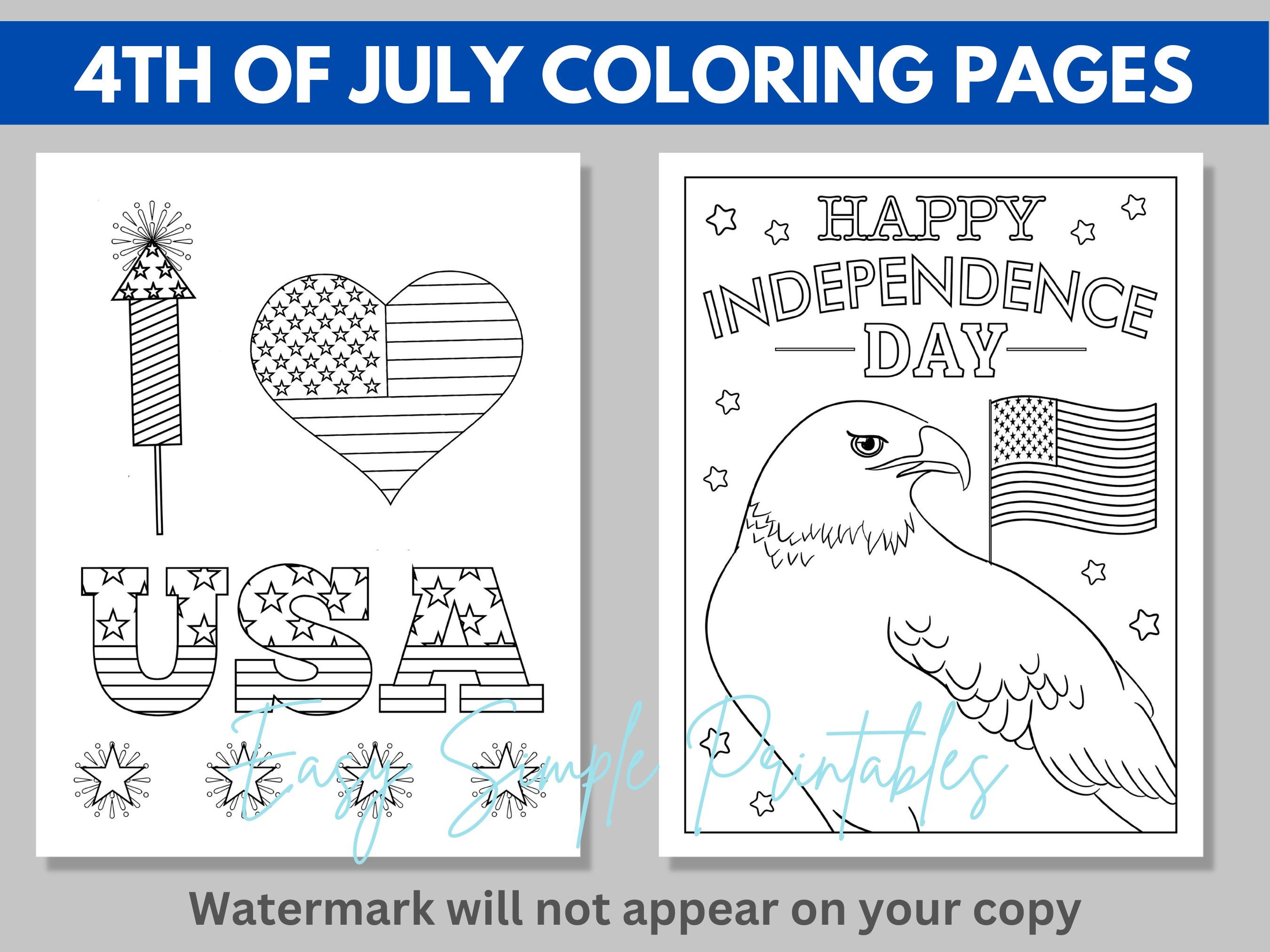 Fourth of July Coloring Pages 4th of July Coloring Sheets Patriotic ...