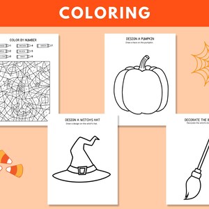 Halloween Activity Sheets Printable Halloween Games Halloween Coloring ...