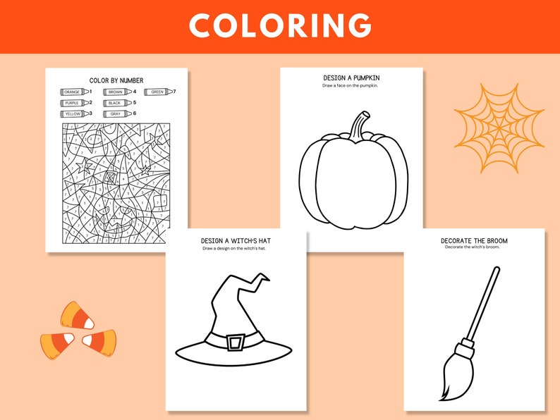Halloween Activity Sheets Printable Halloween Games Halloween Coloring ...