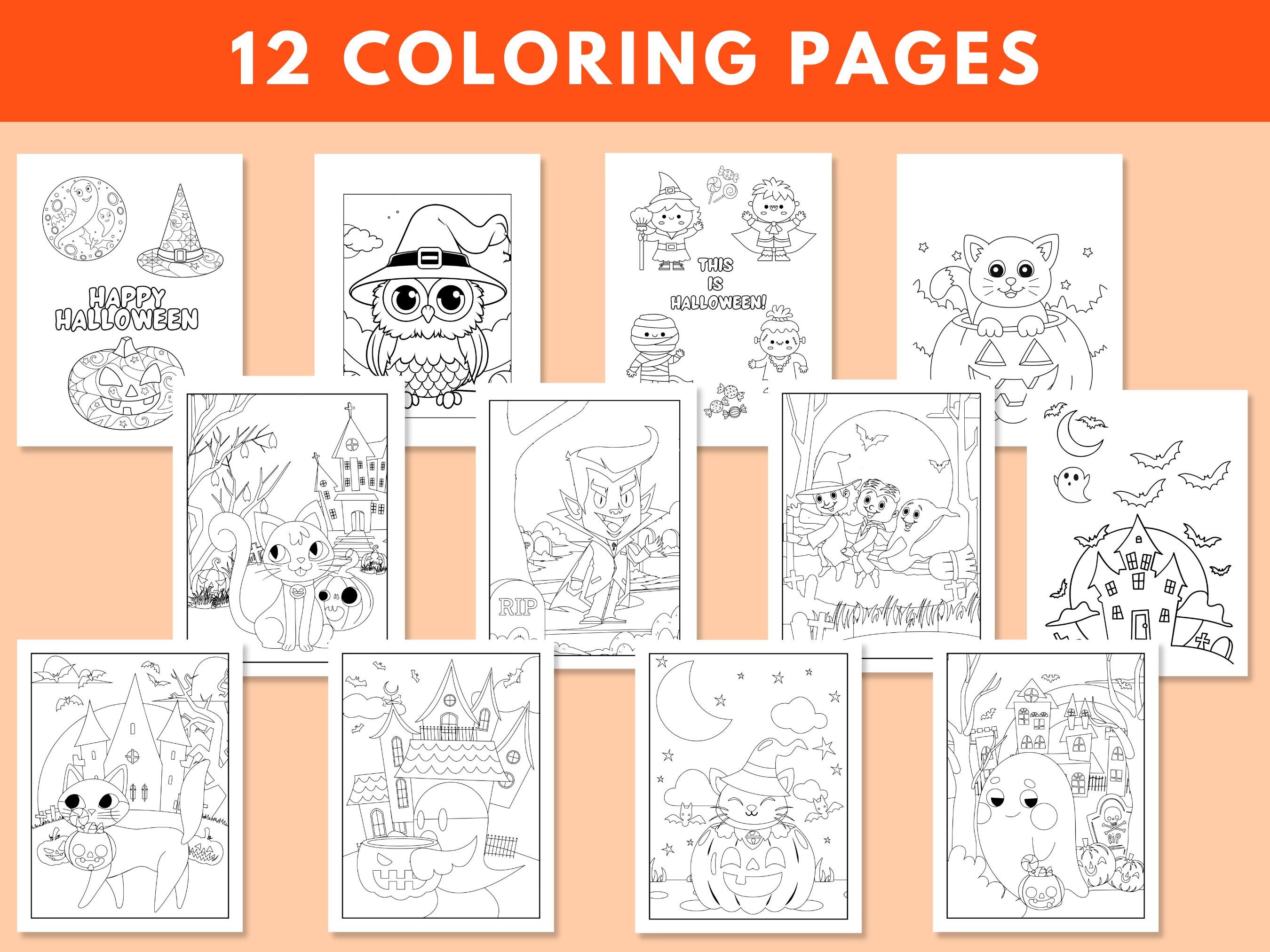 Halloween Activity Sheets Printable Halloween Games Halloween Coloring ...