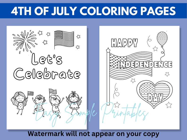 Fourth of July Coloring Pages, 4th of July Coloring Sheets, Patriotic ...