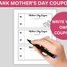 Mother's Day Coupon Book Printable Mother's Day Coupons, Mother's Day ...