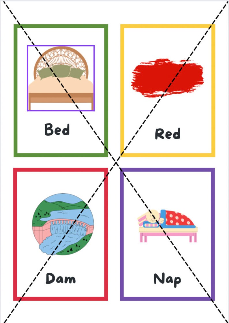 CVC Words Flash Cards Printable, CVC Flashcard, Learn to Read, CVC ...