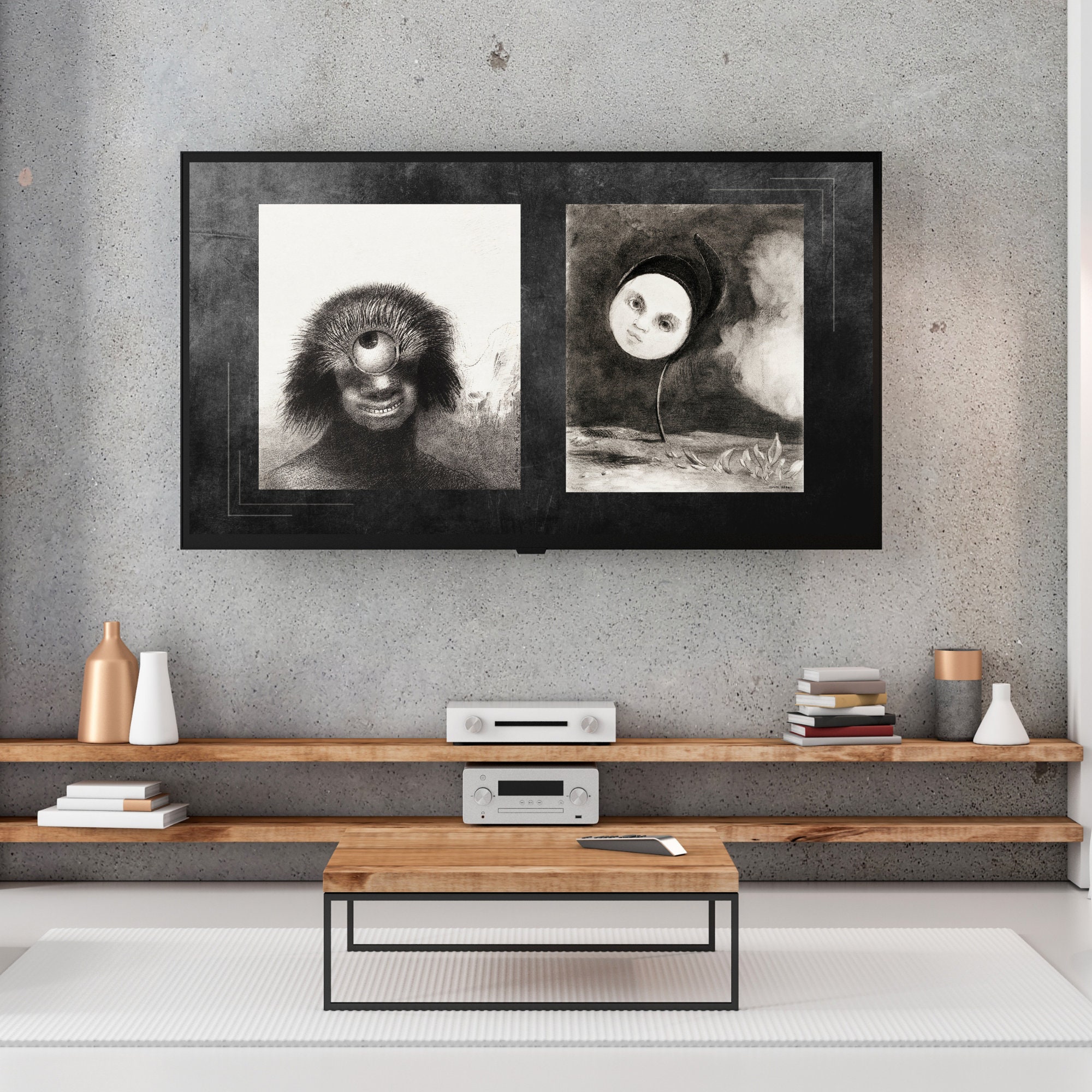 Halloween Frame TV Art 30 Vintage Images Spooky Strange Art Set Samsung ...