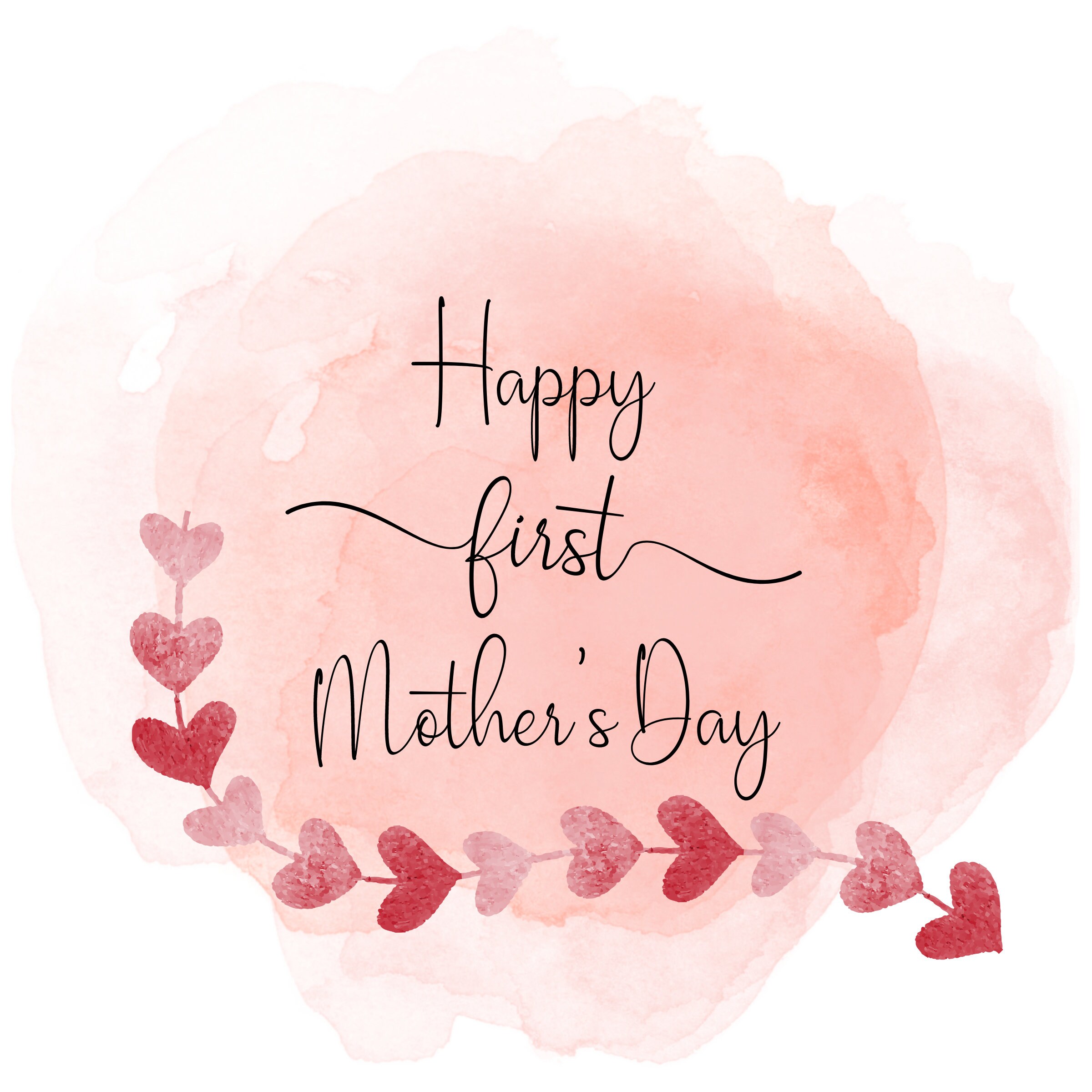 First Mother's Day Wrapping Paper, Happy 1st Mothers Day Gift Wrap ...