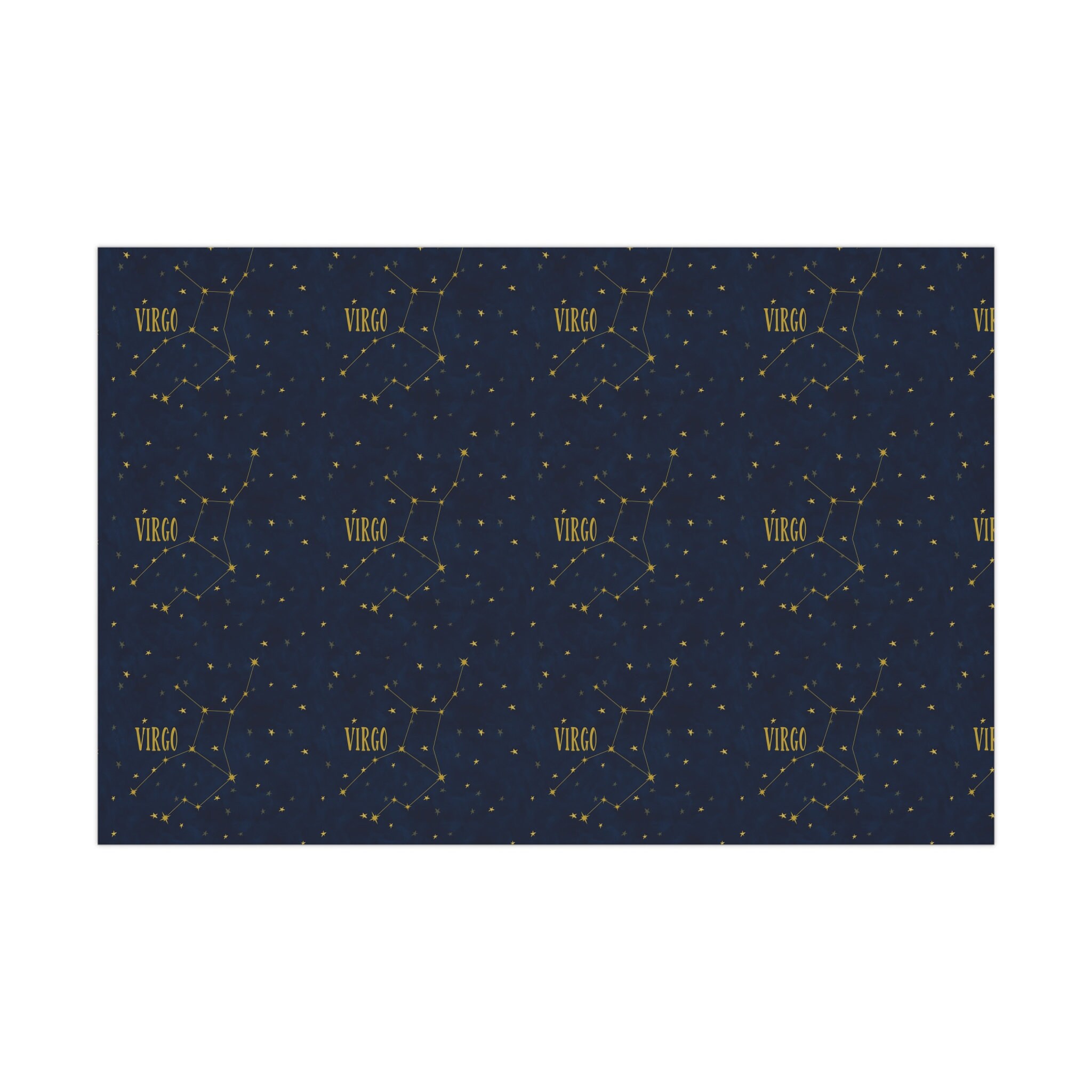 Virgo Gift Wrap Elegant Constellation Wrapping Paper Astrology Wrapping ...