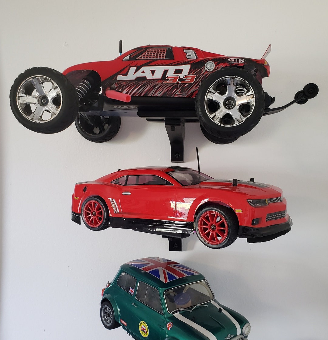 3D Printed RC Car Wall Mount: Collector's Display, Garage Decor - Etsy