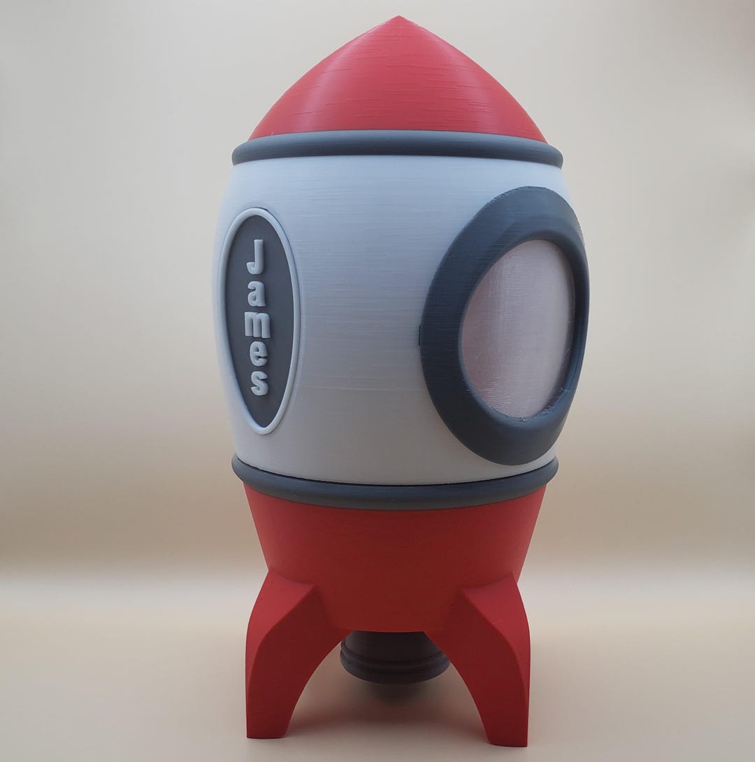Rocketship Piggy Bank | Personalized Piggy Bank | Unique Gifts & Home ...