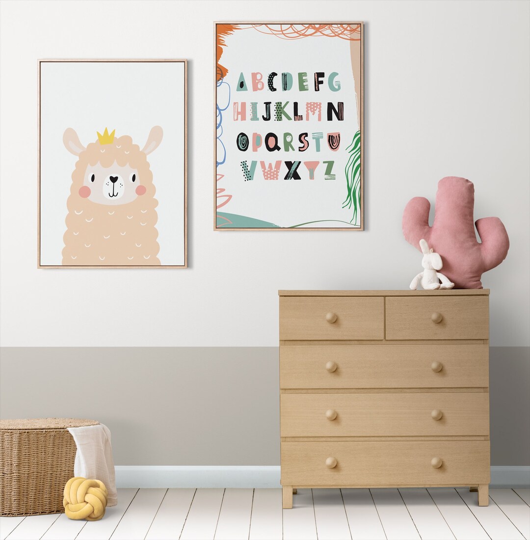 Handwritten Educational Alphabet Poster – Printable Classroom Chart for ...