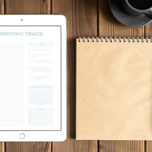Writing Tracker Templates Printable Digital Use A4, A5, US Letter ...