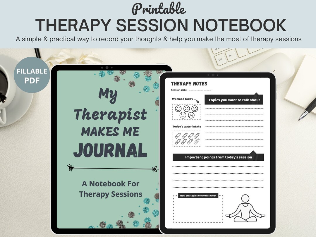 Printable Therapy Session Notes Template Downloadable PDF - Etsy