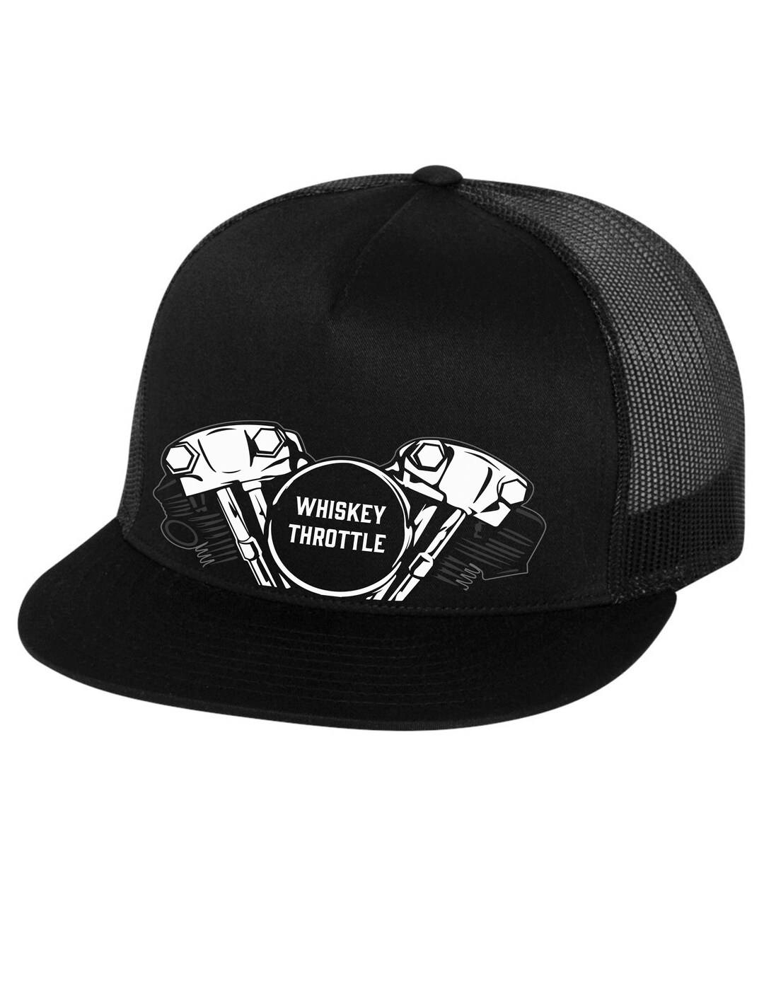 Vintage Motorcycle Knucklehead Trucker Hat, Classic Motorcycle Cap ...