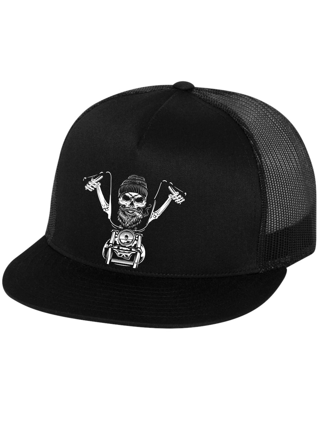 Classic Motorcycle Biker Under Brim Hat, Biker Hat, Motorcycle ...