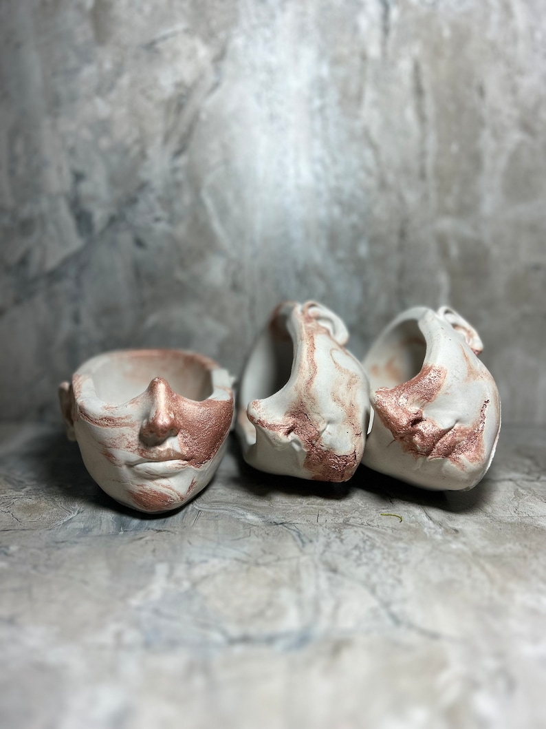 Versatile Concrete Face Planter Woman Head Statue Abstract - Etsy