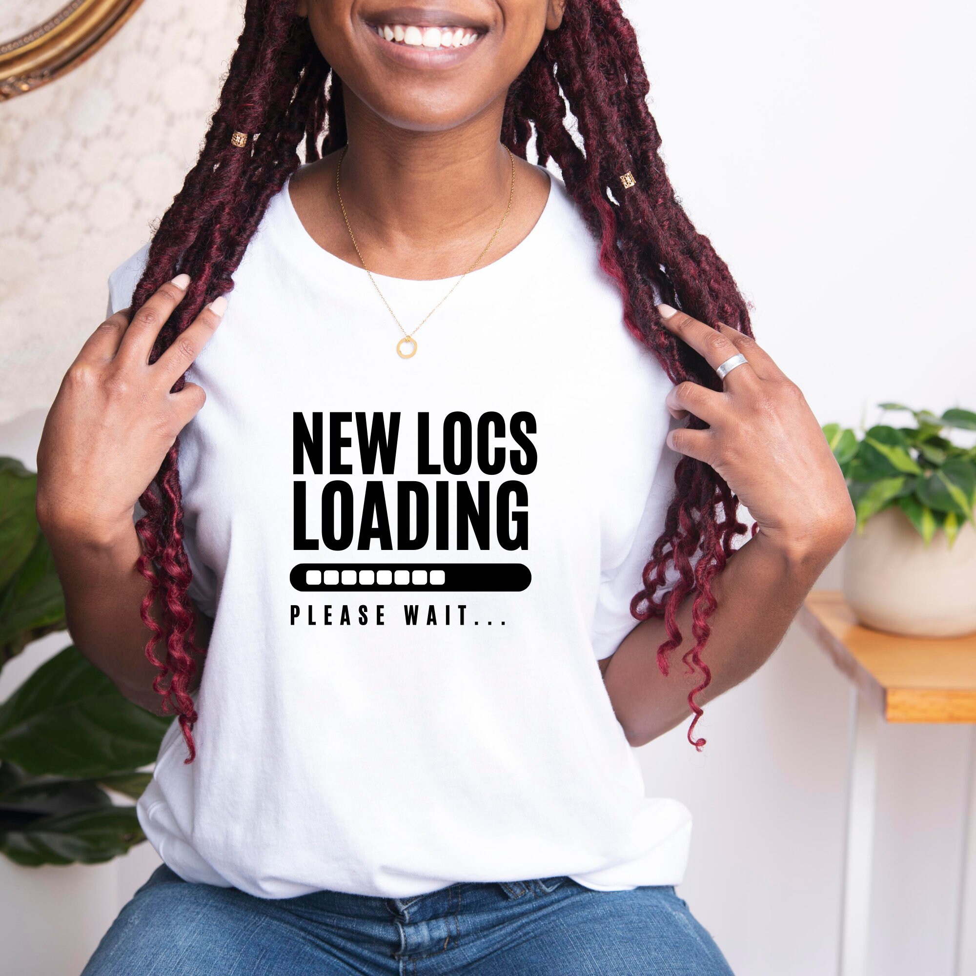New Locs Loading Tee for Women With Natural Hair, Sister Locs, & Micro ...