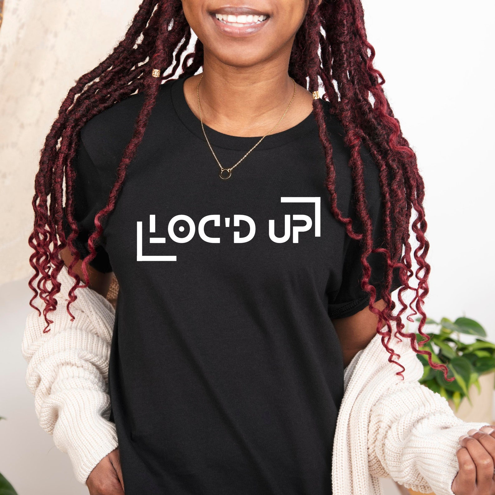 Loc'd up Loc Shirt for Women With Sisterlocs, Microlocs, and Natural ...